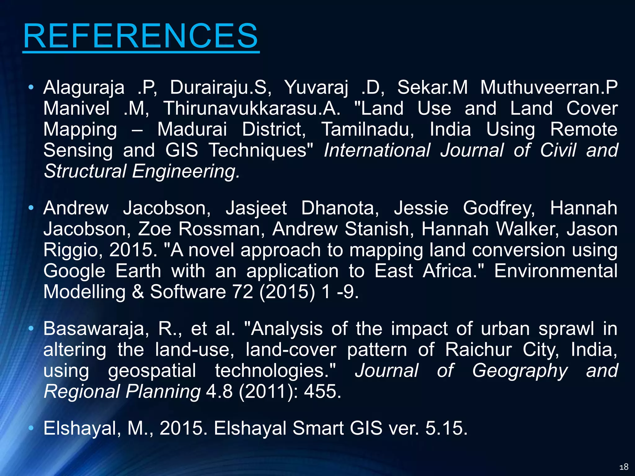 Landuse mapping using arc gis | PPTX
