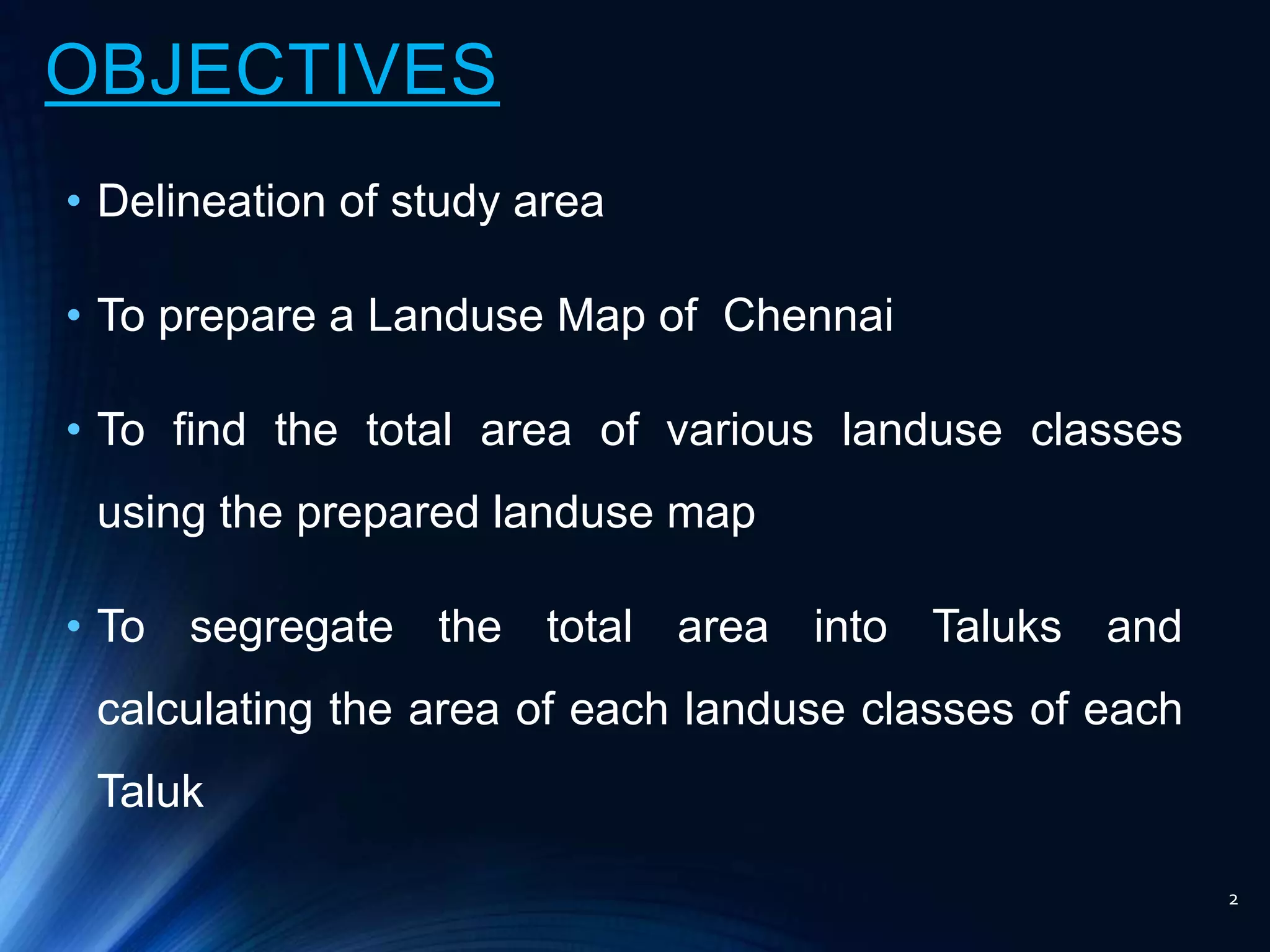 Landuse mapping using arc gis | PPTX