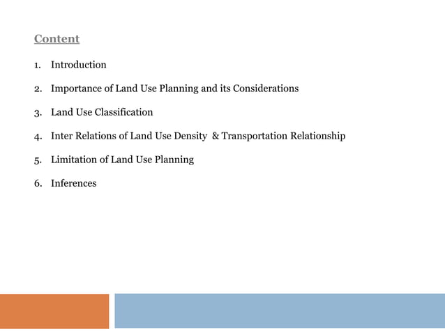 Landuse theory _introduction to landuse planning | PPT
