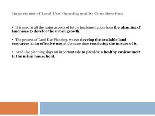 Landuse theory _introduction to landuse planning | PPT