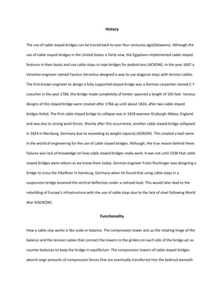 Lane ave bridge report | DOCX | Civil Engineering Industry | Industries