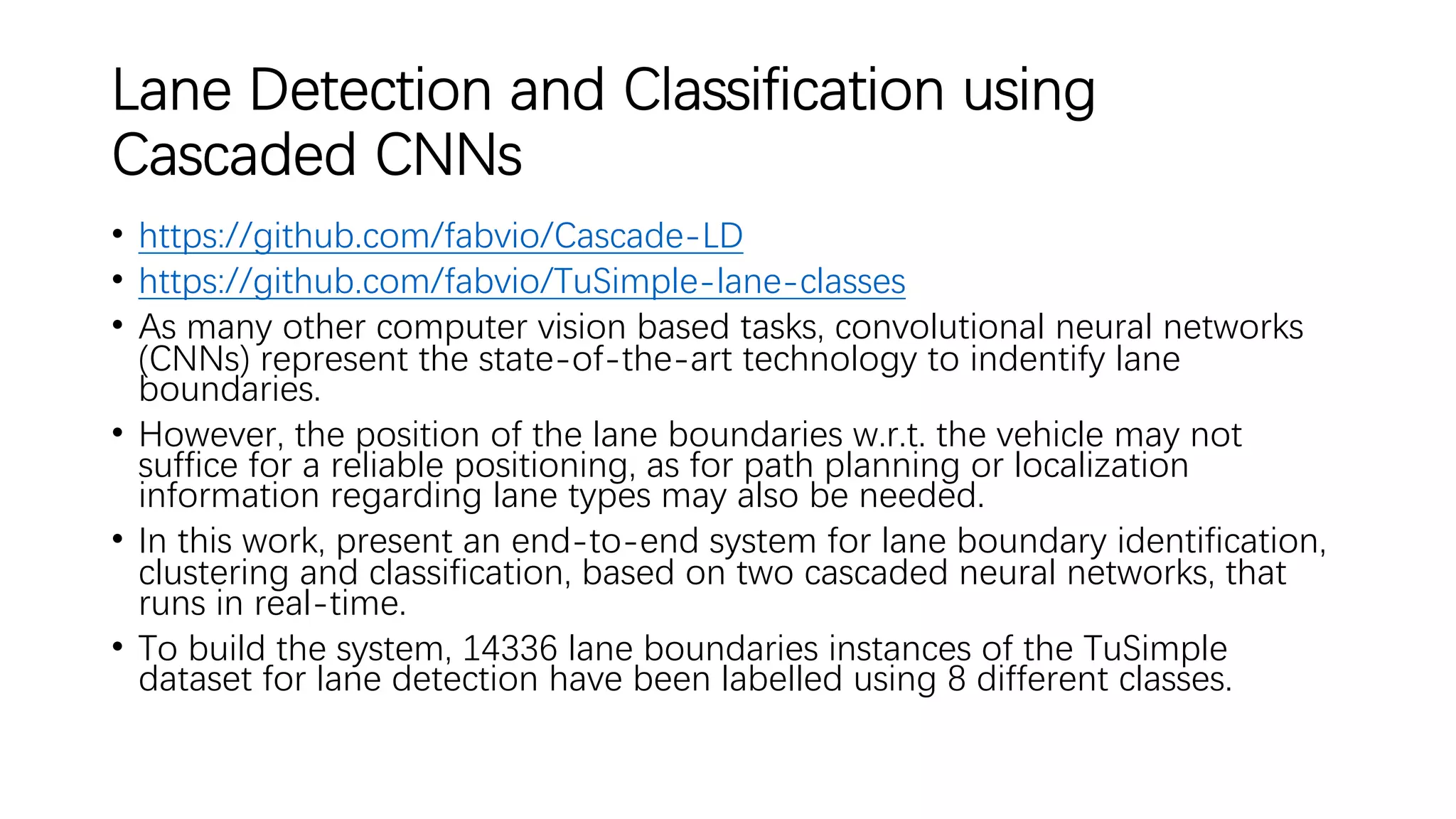 Camera-Based Road Lane Detection by Deep Learning II | PDF