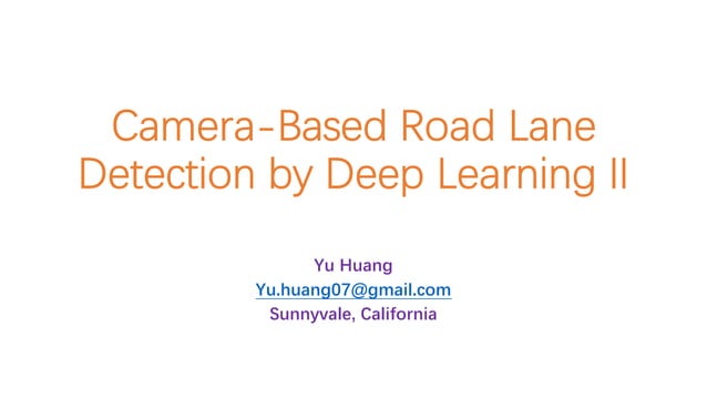 Camera-Based Road Lane Detection by Deep Learning II | PDF