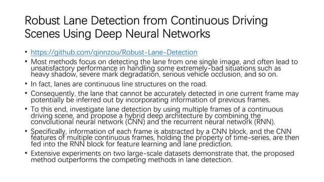 Camera-Based Road Lane Detection by Deep Learning II | PDF