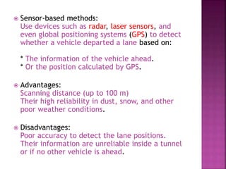 Lane detection sensors | PPTX