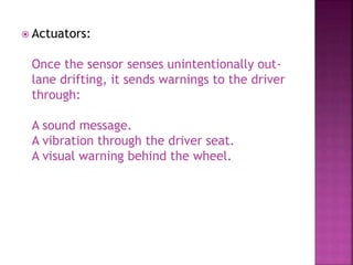 Lane detection sensors | PPTX