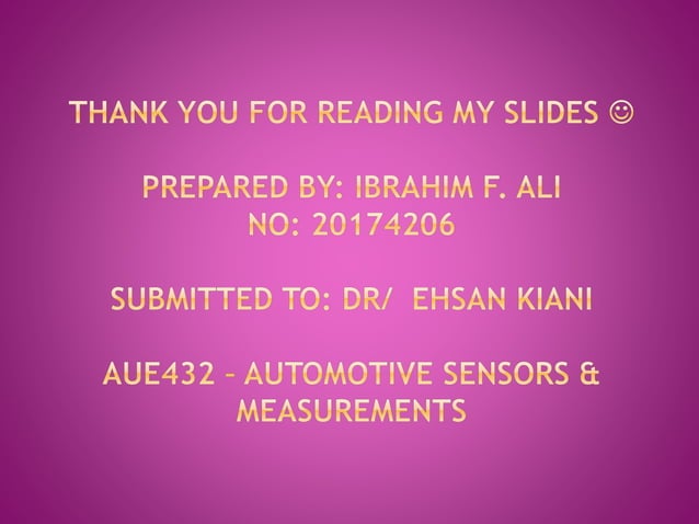 Lane detection sensors | PPTX | Auto Safety Technologies | Auto Technology