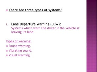 Lane detection sensors | PPTX