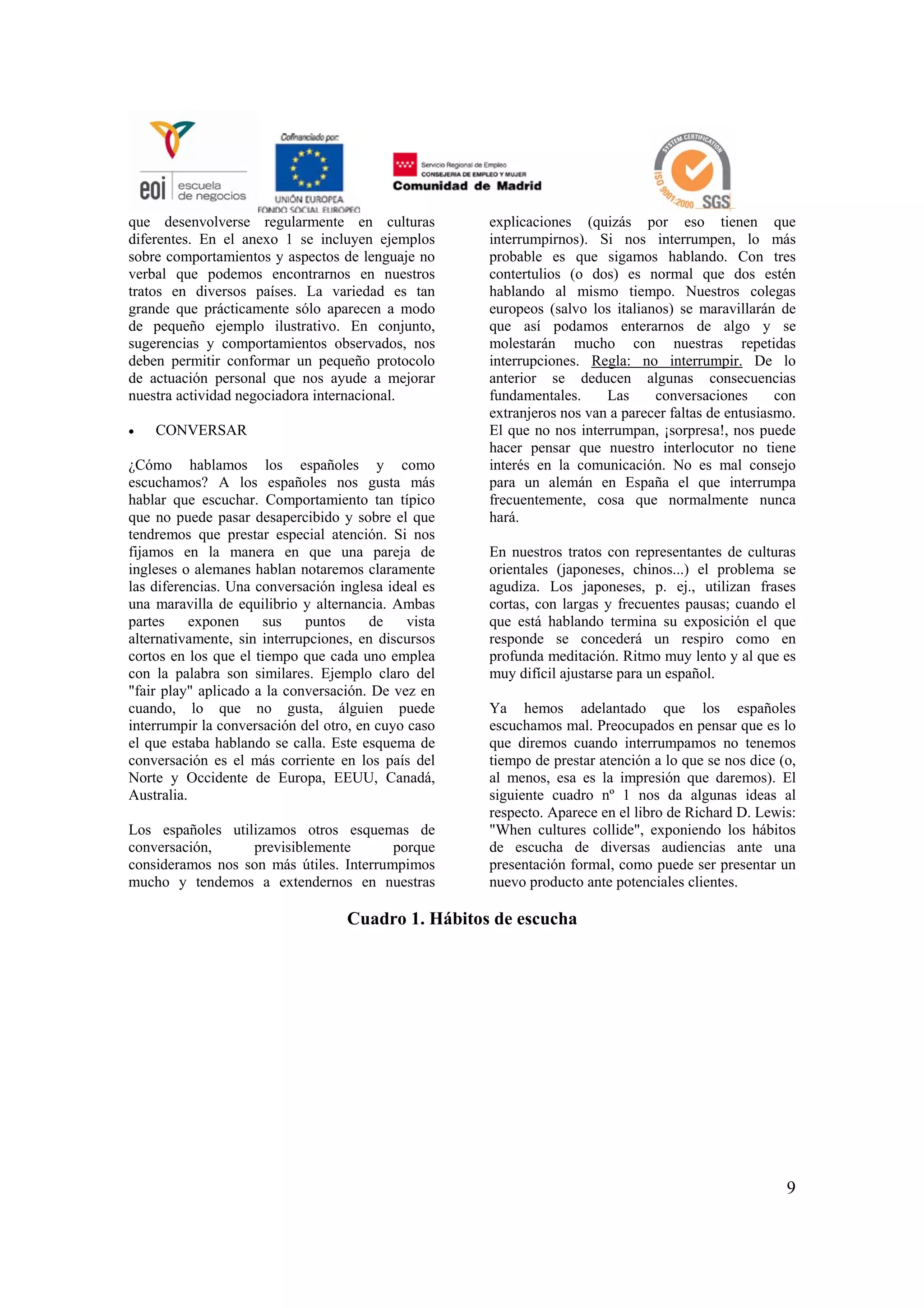 La negociacion internacional. eoi 2007 | PDF
