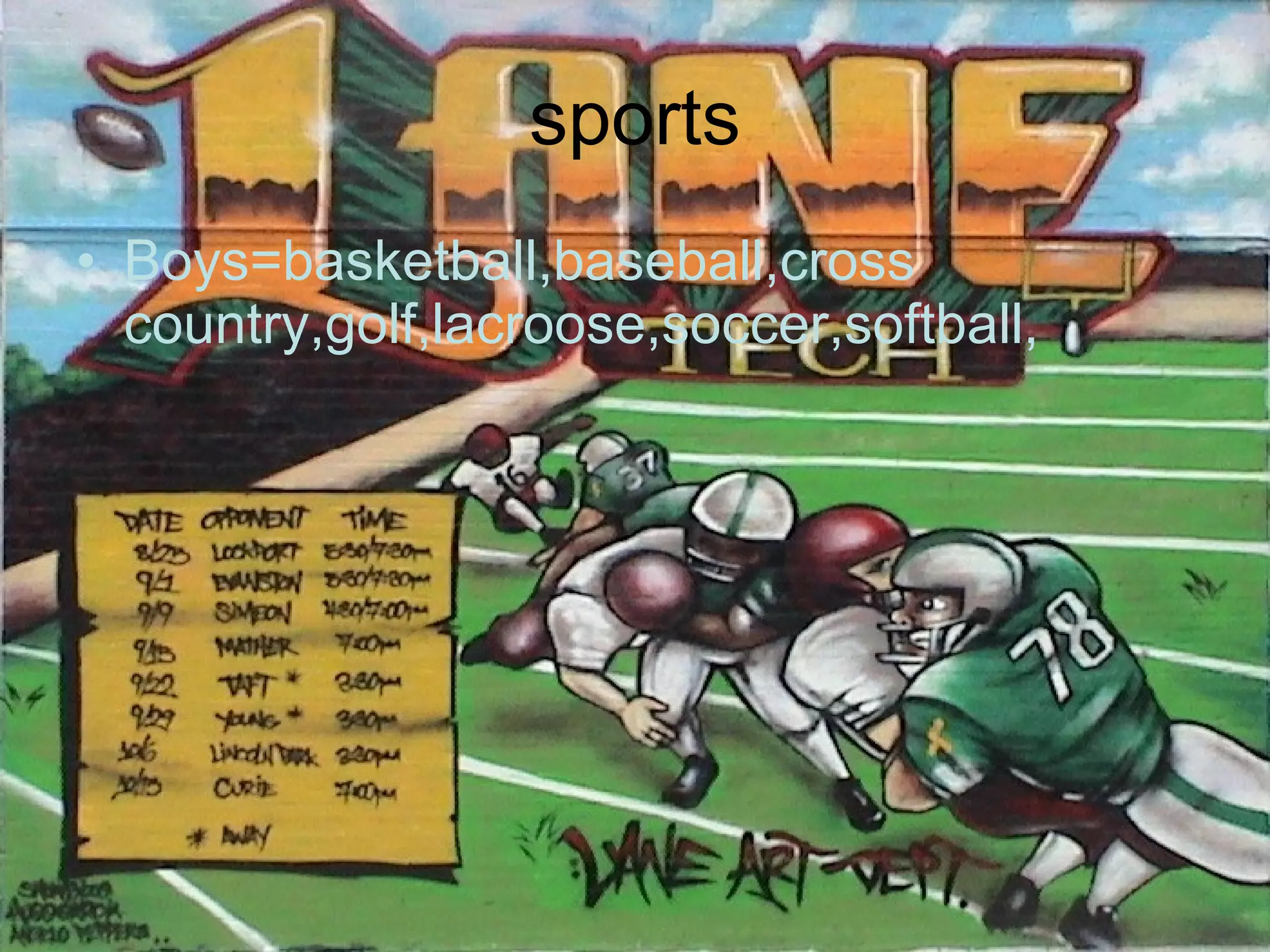 Lane tech | PPT | Sports