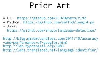 NLP in the WILD or Building a System for Text Language Identification | PPT