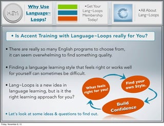 American Accent Training with Language~Loops | PDF