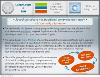 American Accent Training with Language~Loops | PDF