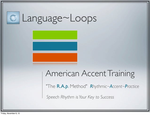 American Accent Training with Language~Loops | PDF