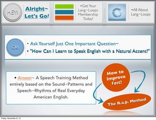 American Accent Training with Language~Loops | PDF