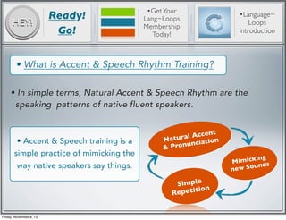 American Accent Training with Language~Loops | PDF