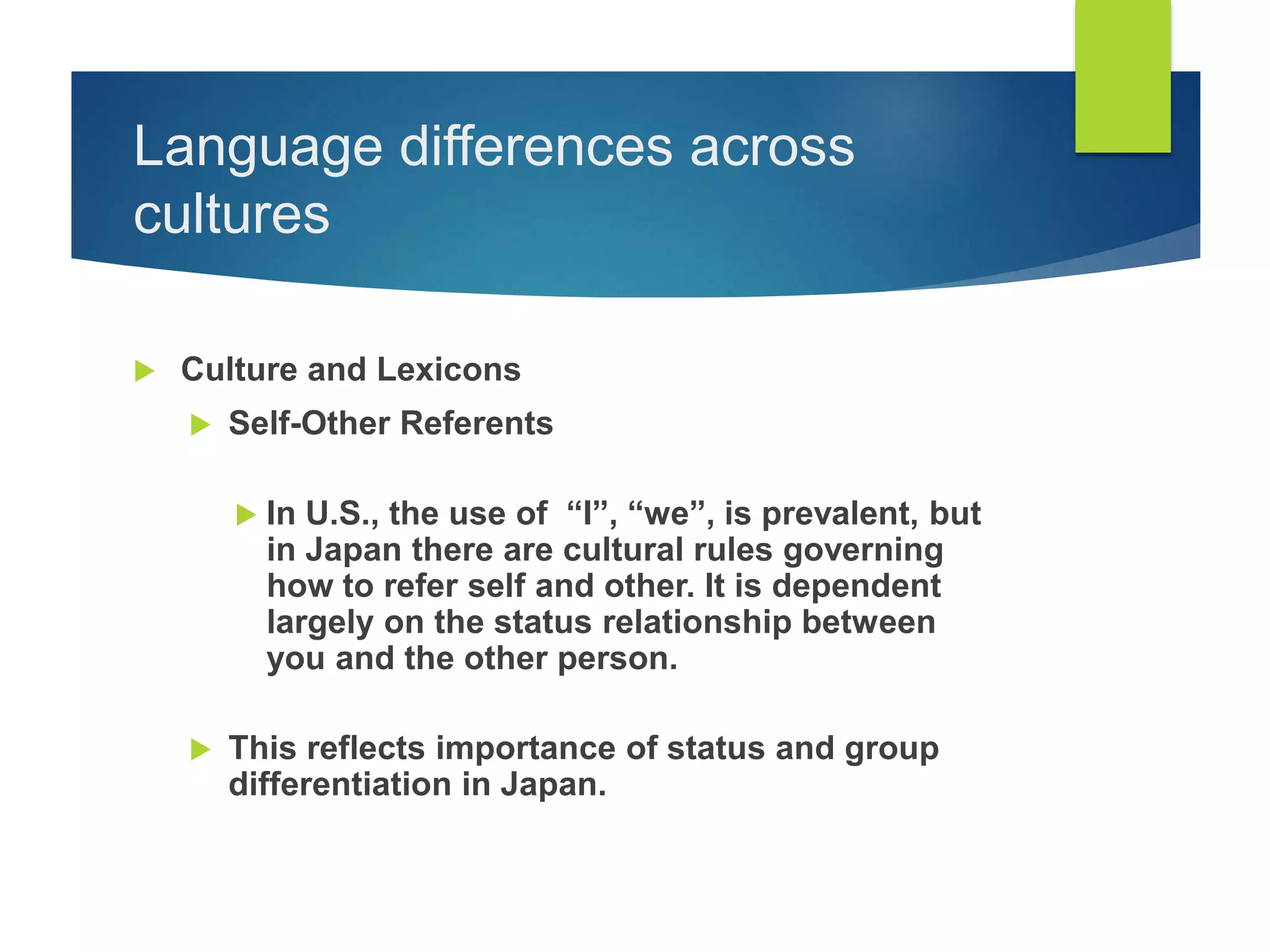 Language and culture | PPTX