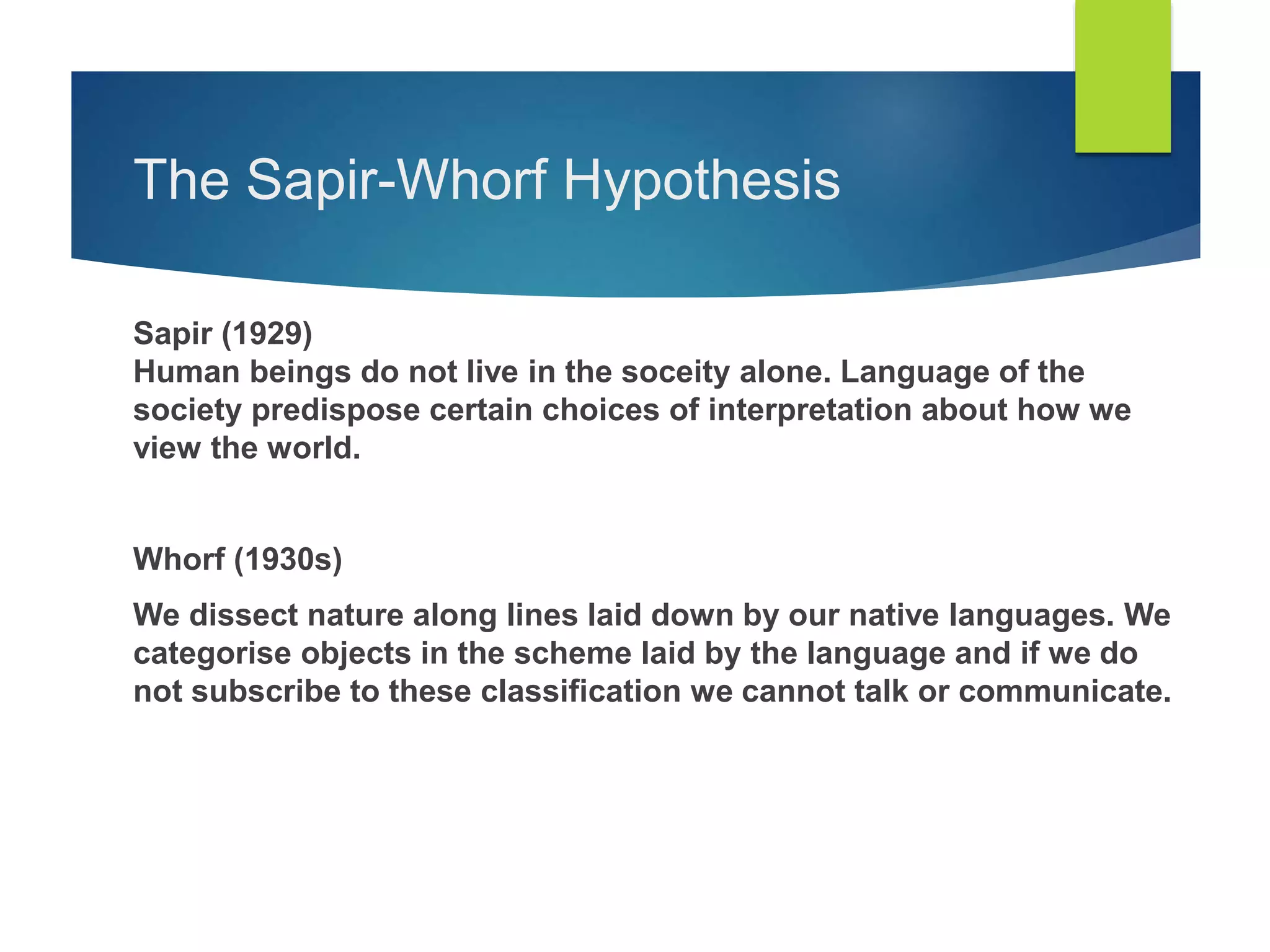 Language and culture | PPTX