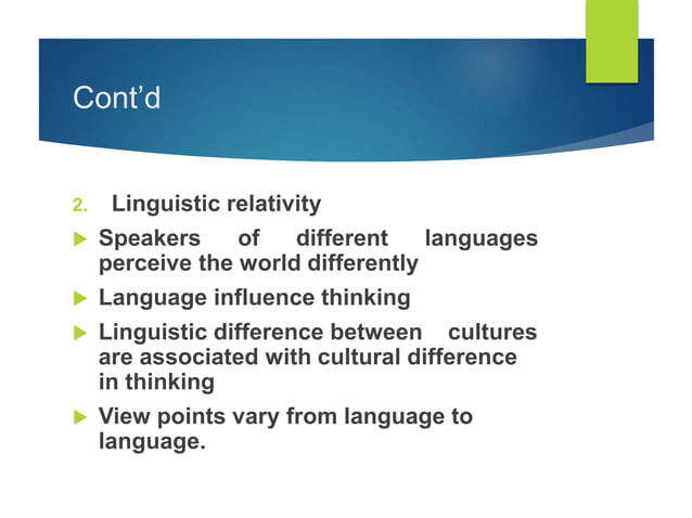 Language and culture | PPTX