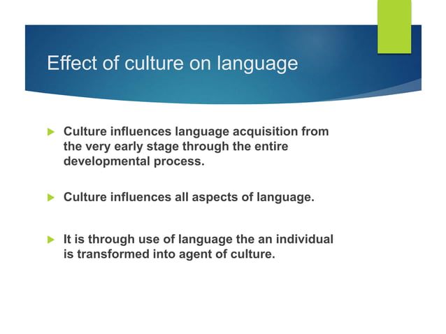 Language and culture | PPTX