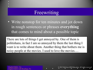 Chapter 2: The Four Bases and the Writing Process (Langan) | PPT