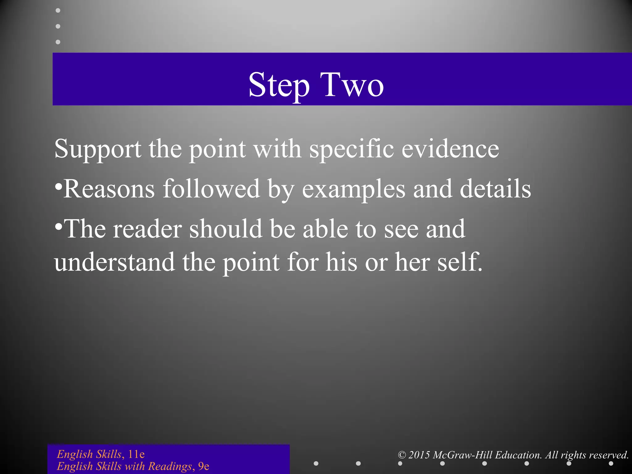 Chapter 3: The First and Second Steps in Writing (Langan) | PPT