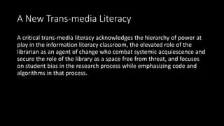 Code in the IL Classroom: Moving towards a trans-discipline information ...