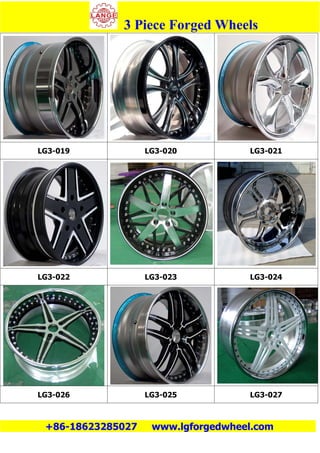 3 piece forged aluminum wheels | PDF