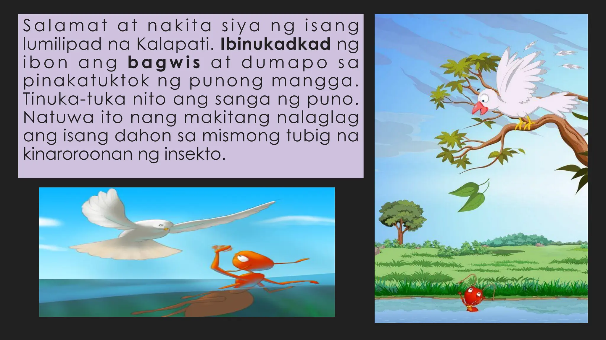 Mikling Kuwento. Ang Langgam at ang Kalapati | PDF