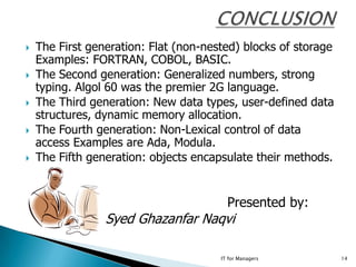 Lang generations 7557_syed_ghazanfarnaqvi_saturday | PPTX | Programming ...