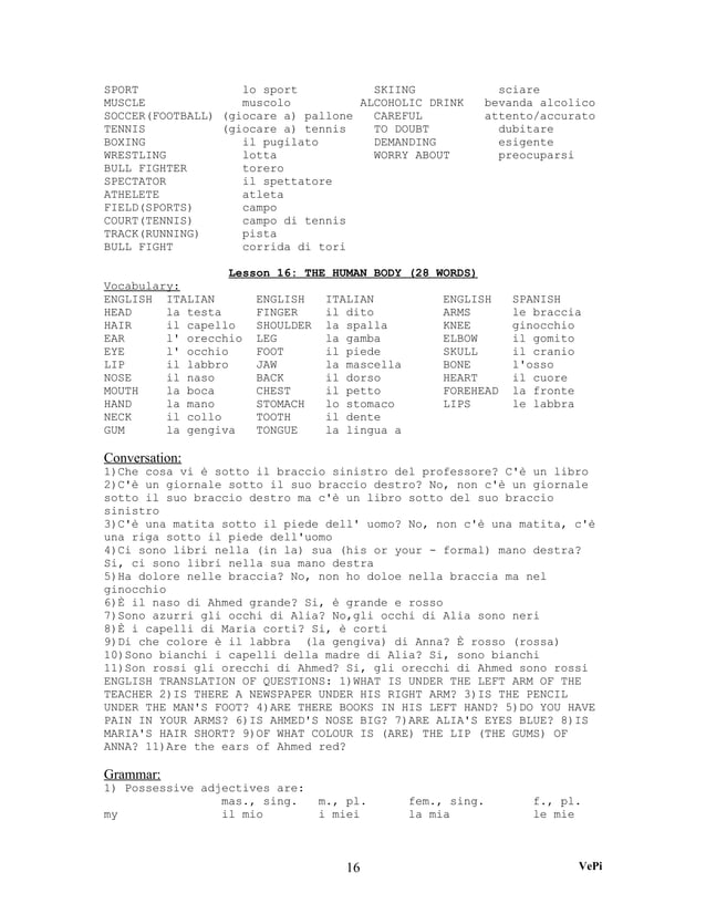 Learn italian language | PDF