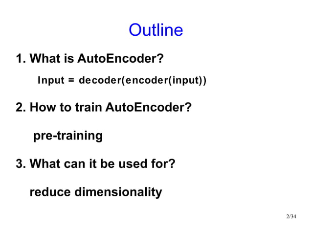 Simple Introduction to AutoEncoder | PPT