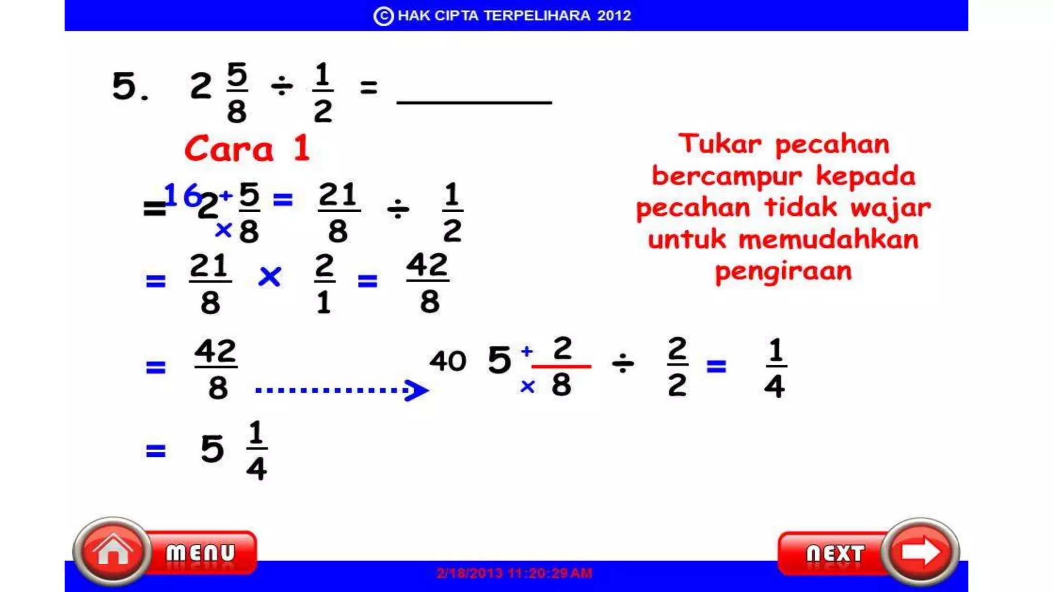 Langkah Bahagi Pecahan | PPTX