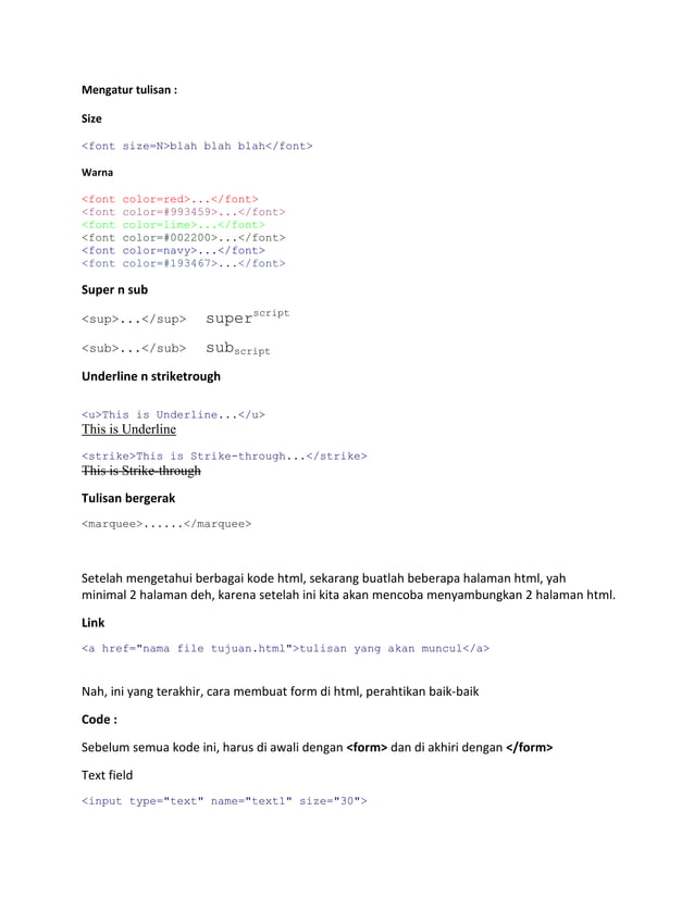 Langkah awal-membuat-html | PDF