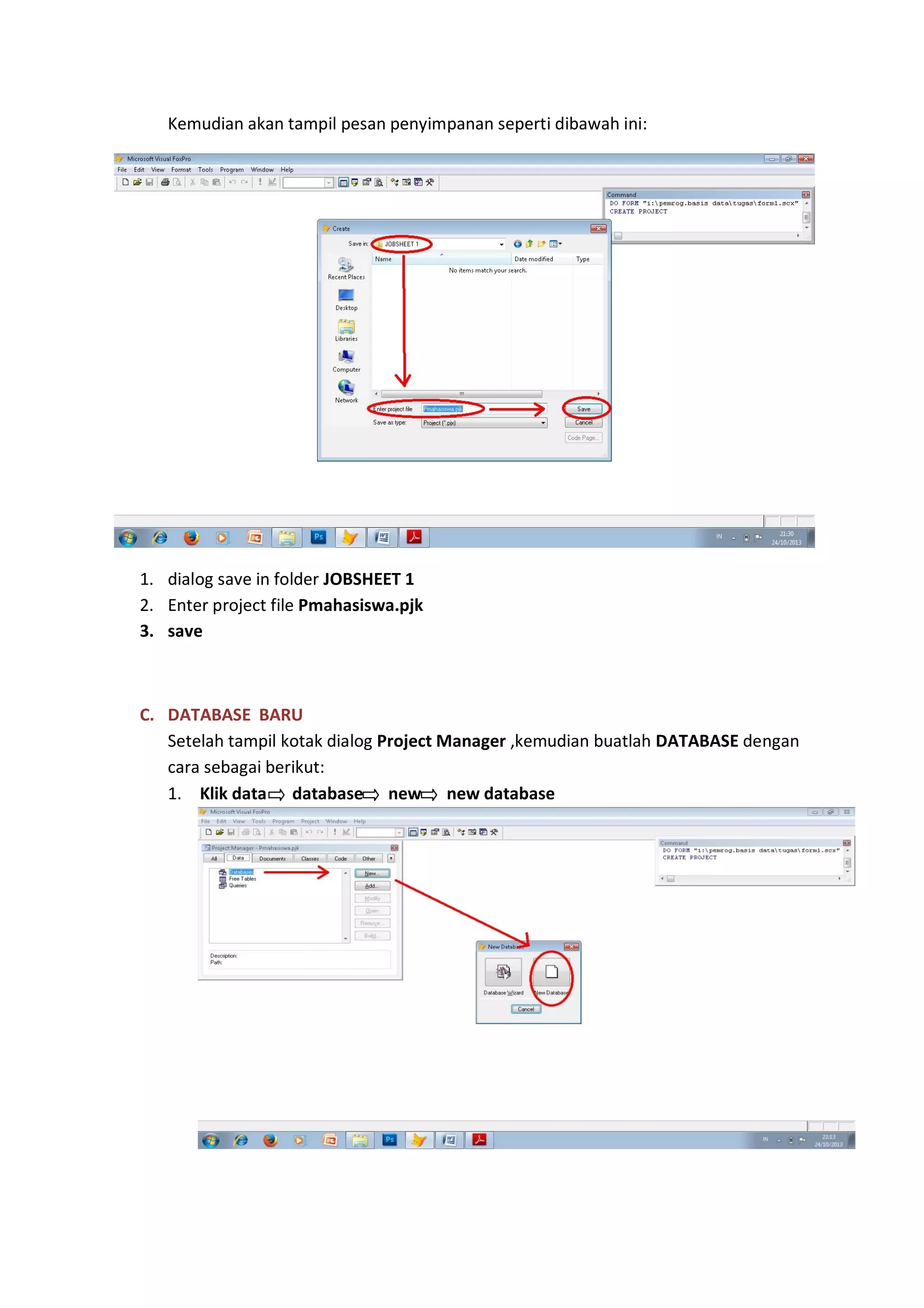 Langkah langkah dasar visual foxpro | PDF
