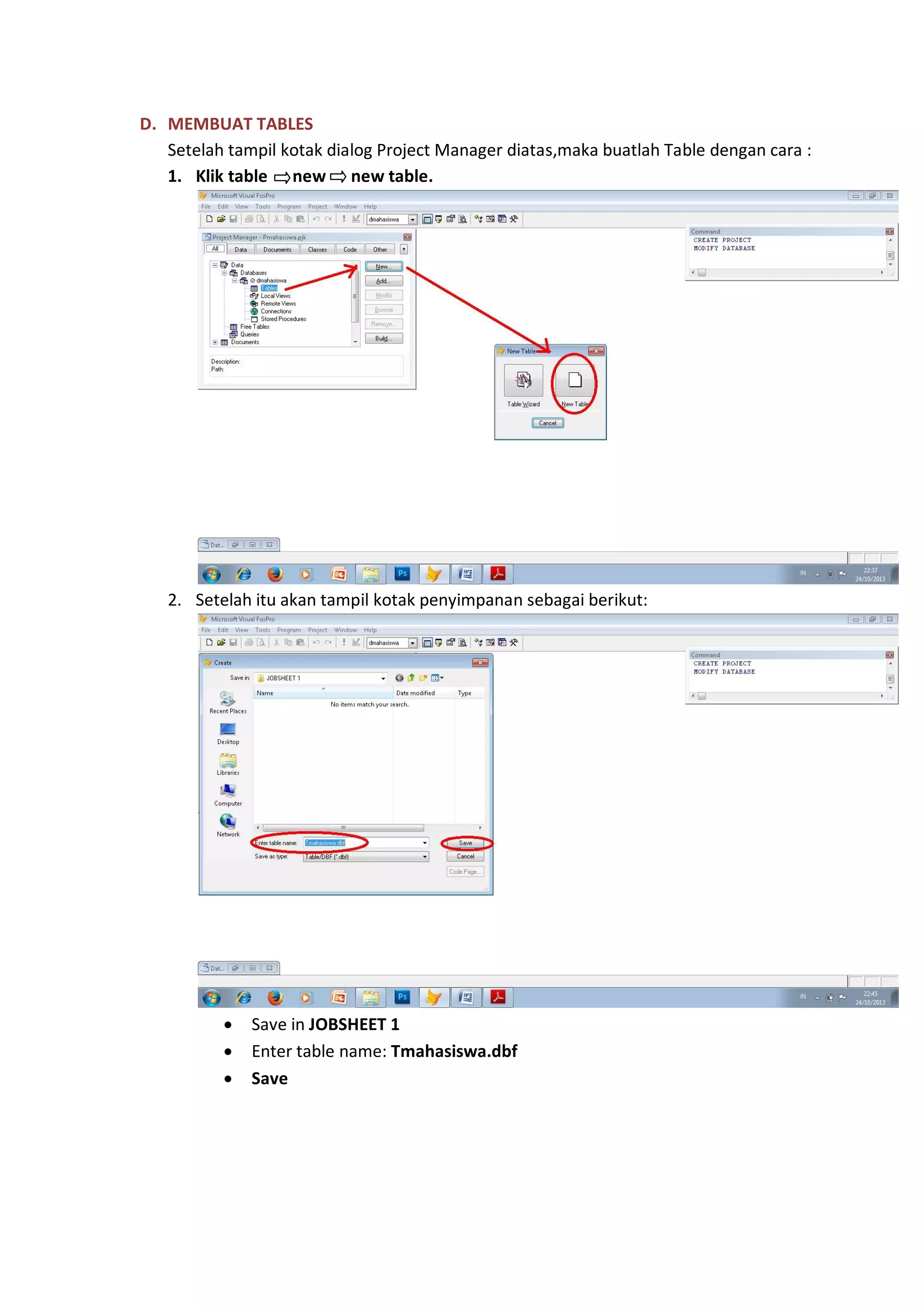 Langkah langkah dasar visual foxpro | PDF
