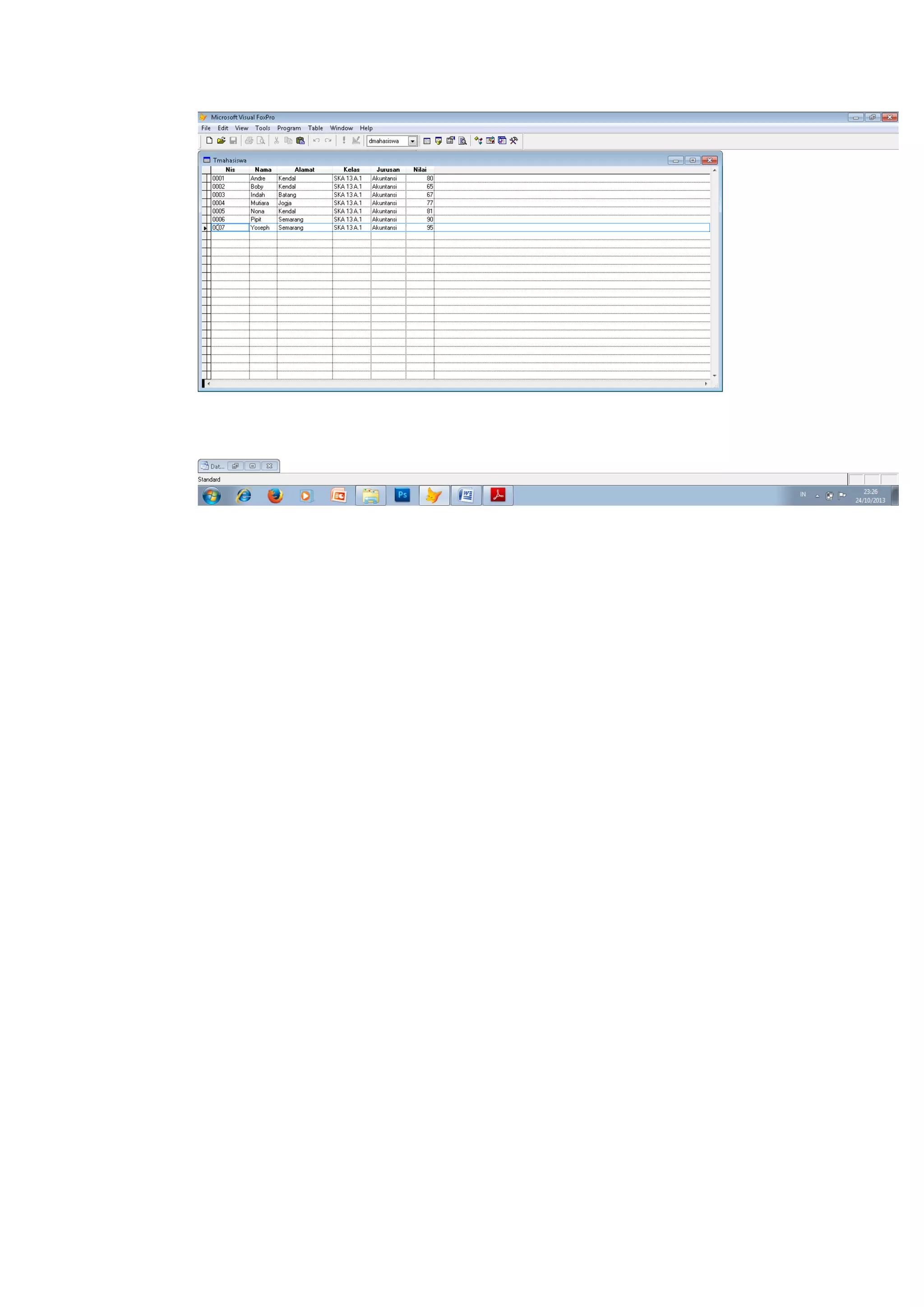 Langkah langkah dasar visual foxpro | PDF