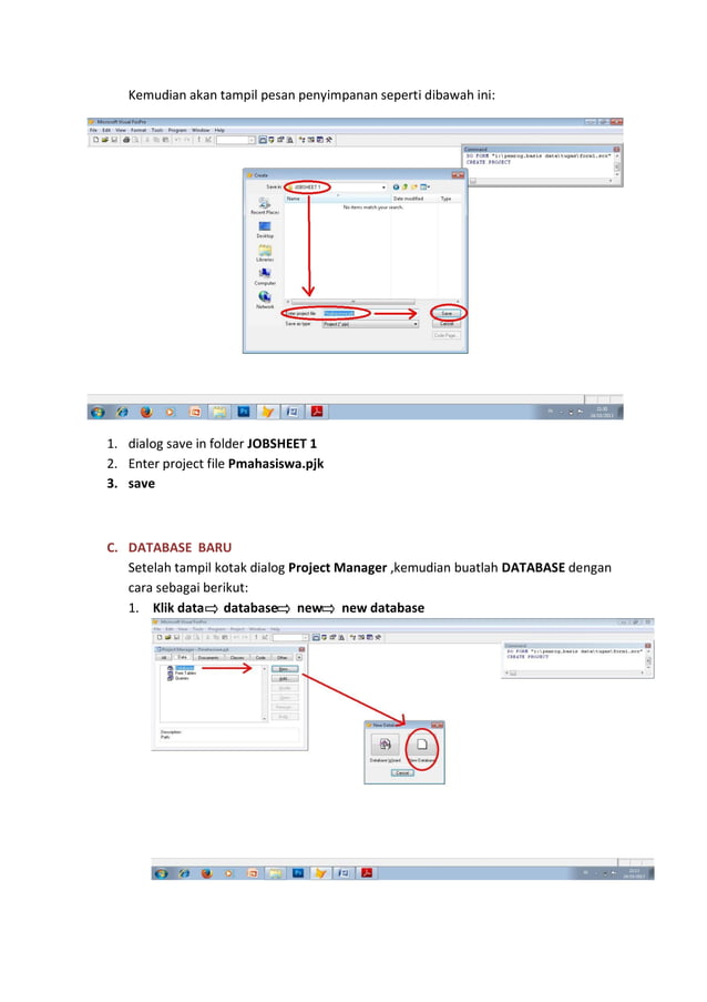 Langkah langkah dasar visual foxpro | PDF