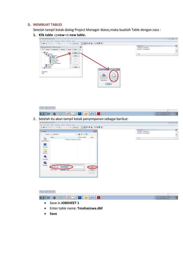 Langkah langkah dasar visual foxpro | PDF