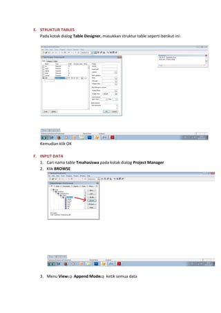 Langkah langkah dasar visual foxpro | PDF