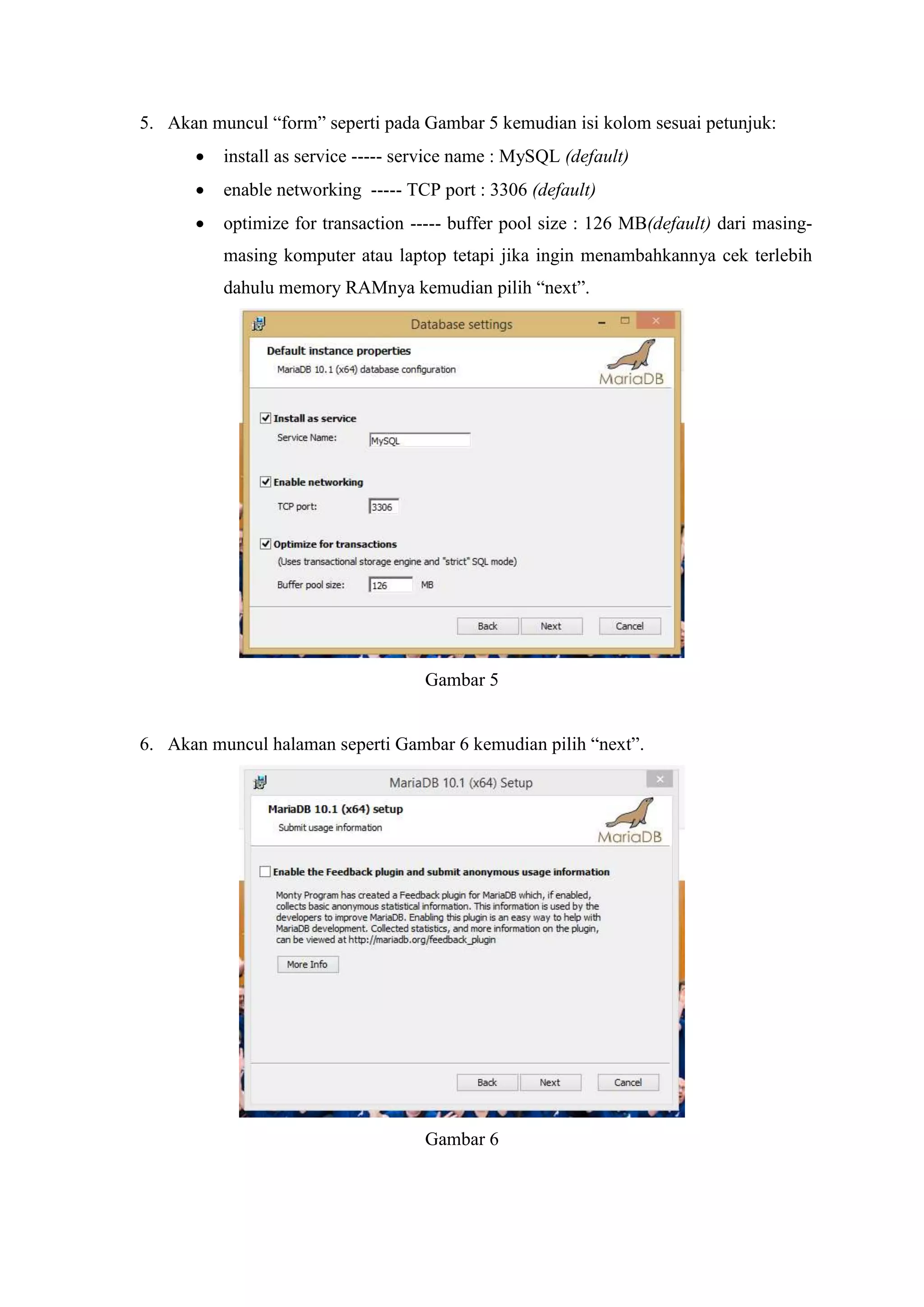 Langkah langkah menginstall maria db, penerapan ddl dan dml | PDF