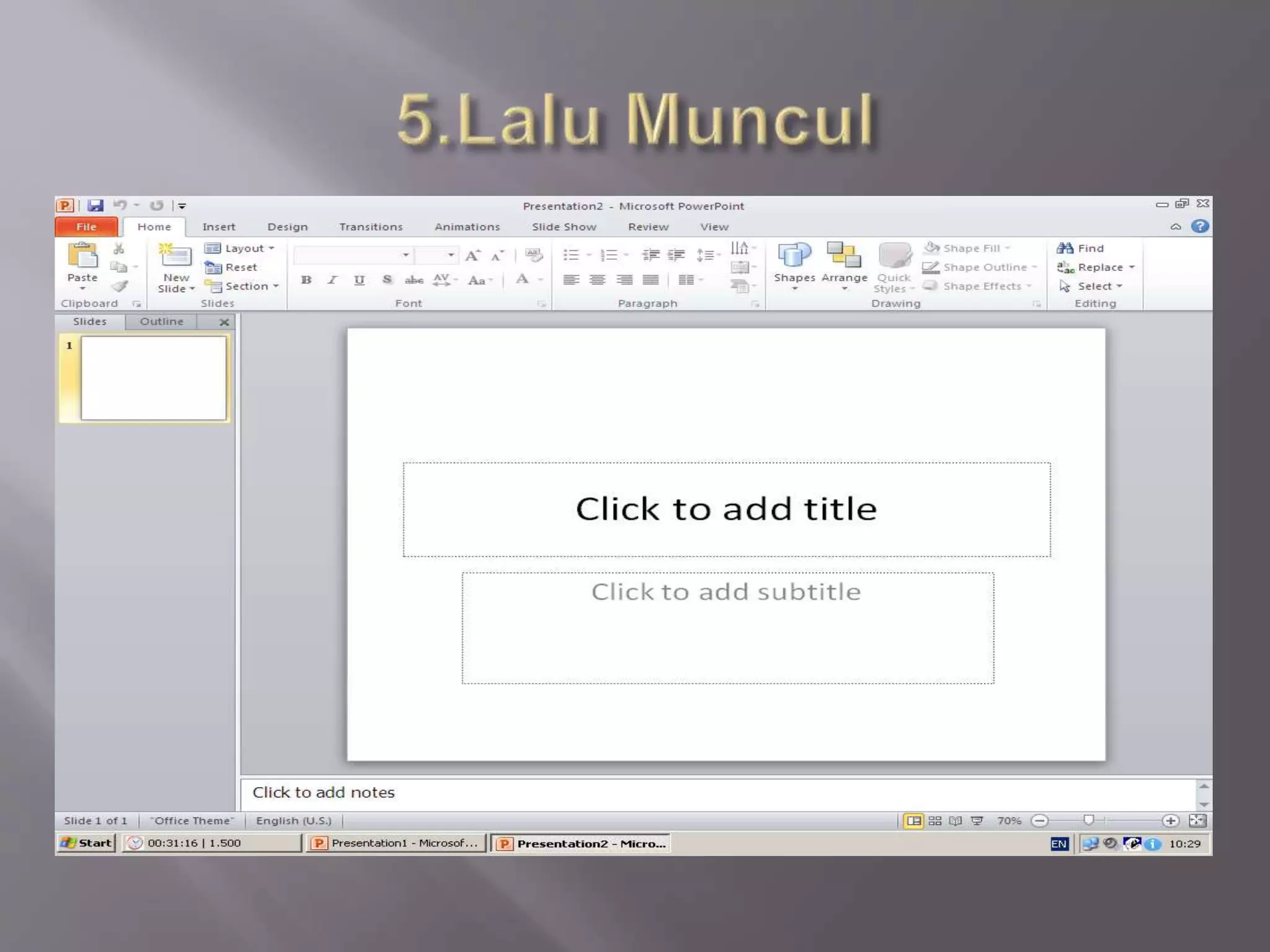 Langkah Langkah Mulai Microsoft Powerpoint Pptx