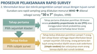 Langkah langkah pelaksanaan survei cepat | PDF