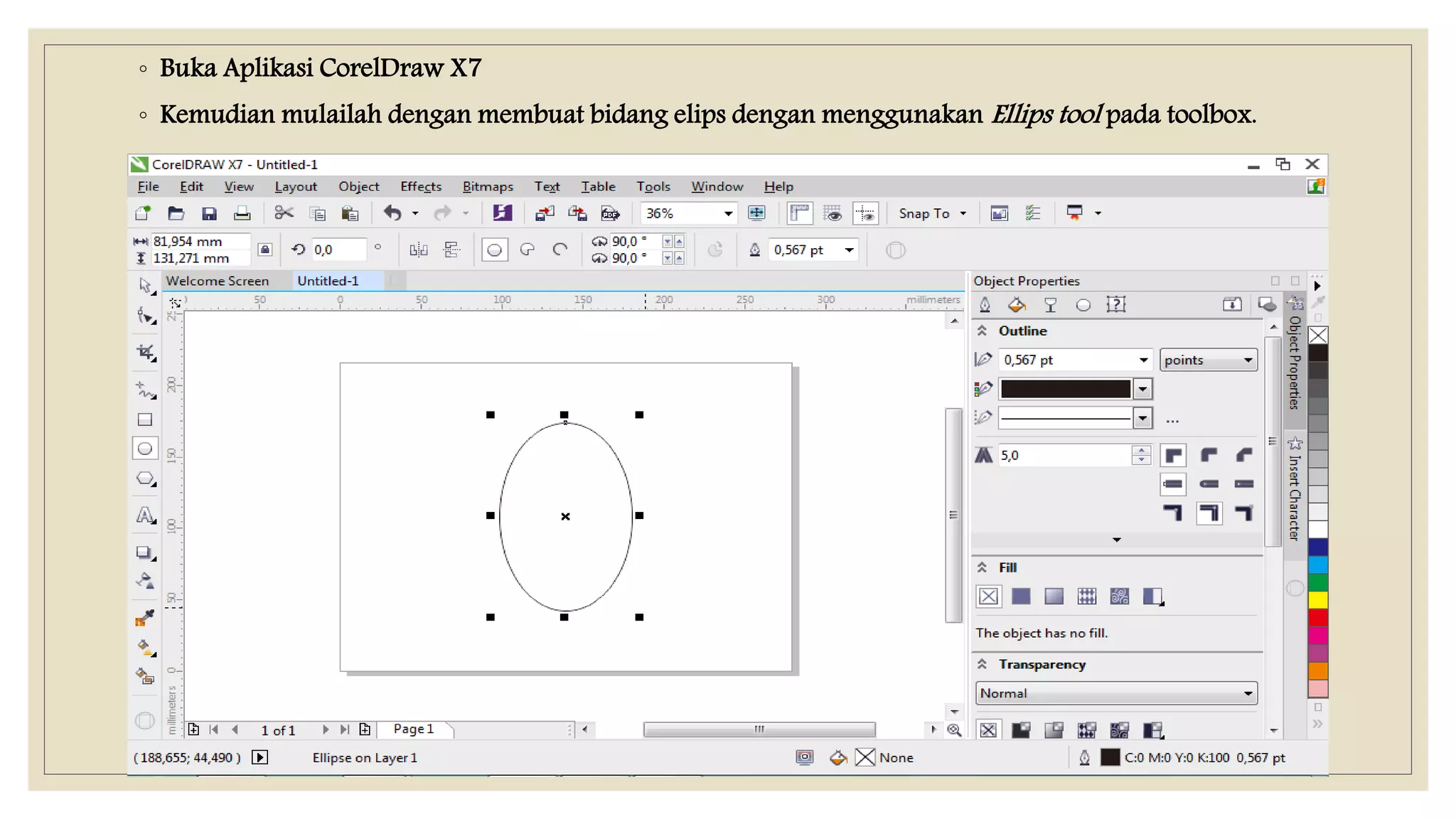 Langkah - langkah pembuatan Batik Parang dengan CoreldrawX7 | PPT