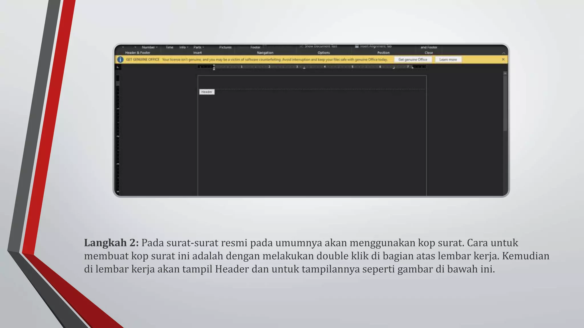 Langkah langkah pembuatan surat | PPTX