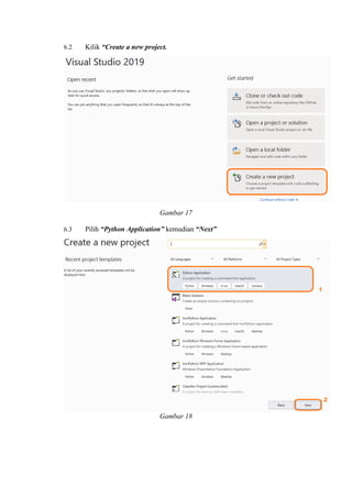 Langkah langkah untuk menginstal program python 3 pada sistem operasi ...