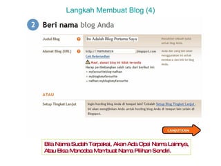 Langkah Membuat Blog | PPT