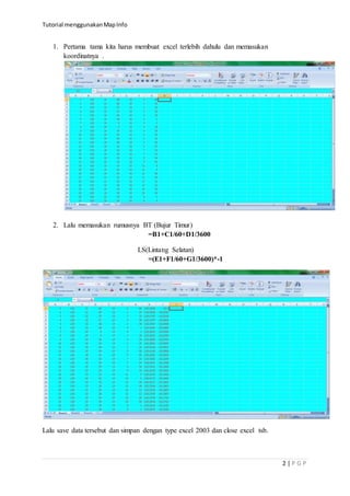 Tutorial map info | UTS Komputer Reschi | DOCX