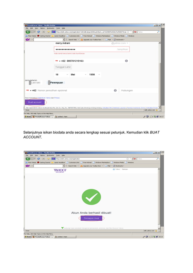Langkah2 membuat email | PDF