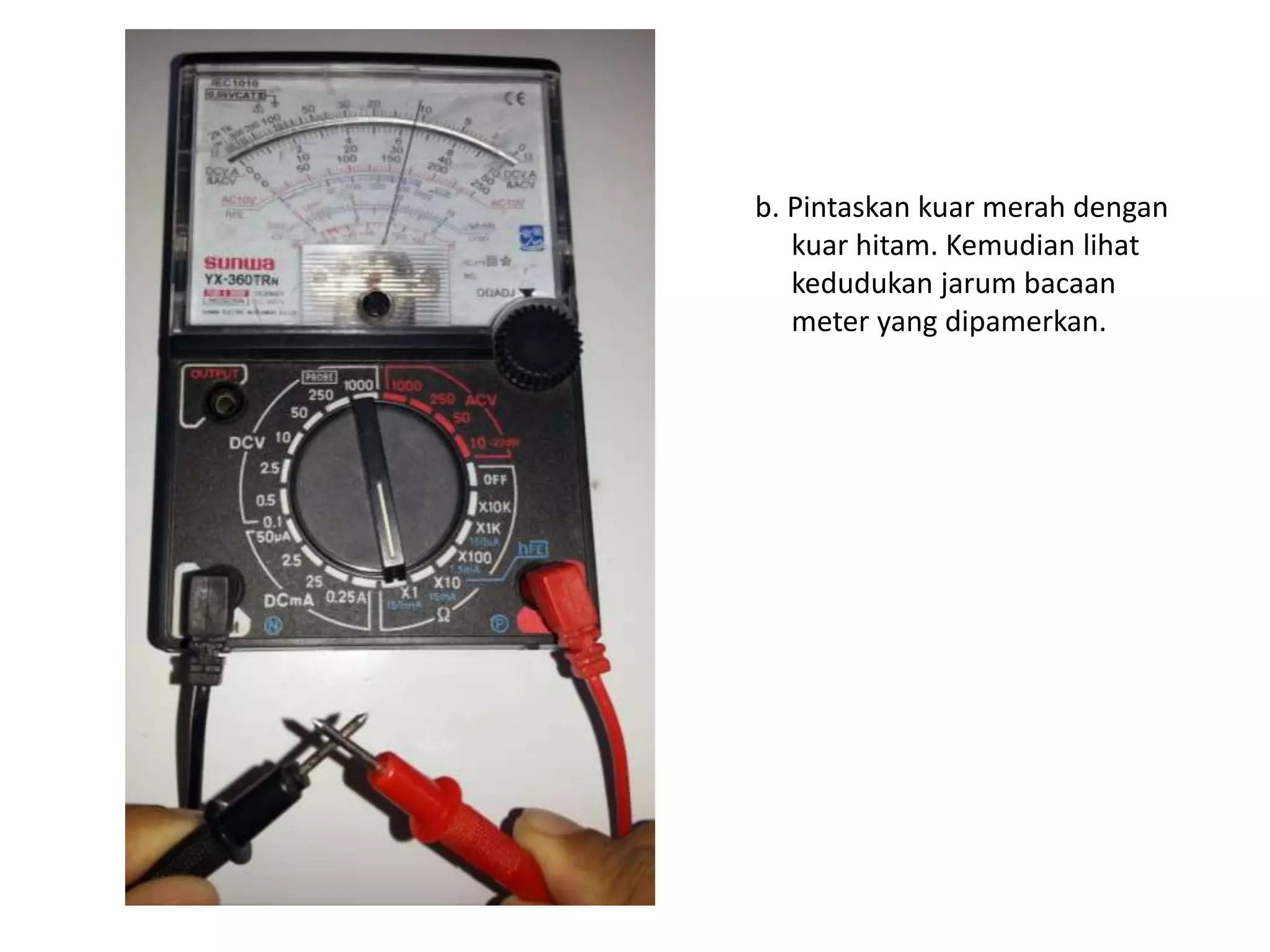 Langkah awal penggunaan multimeter | PPTX